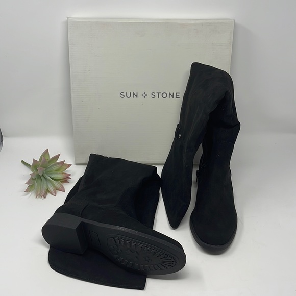 Sun + Stone | Shoes | Sun Stone Womens Allicce Microsuede Overtheknee ...